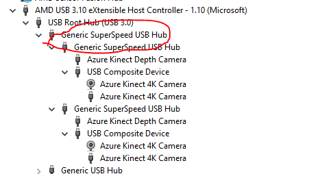 Frame rate drops when multiple Kinects are connected via super speed USB HUB embedded in PC ...