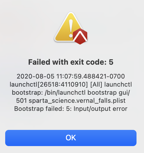 Starting App On BigSur Fails With Failed With Exit Code 5 Issue 