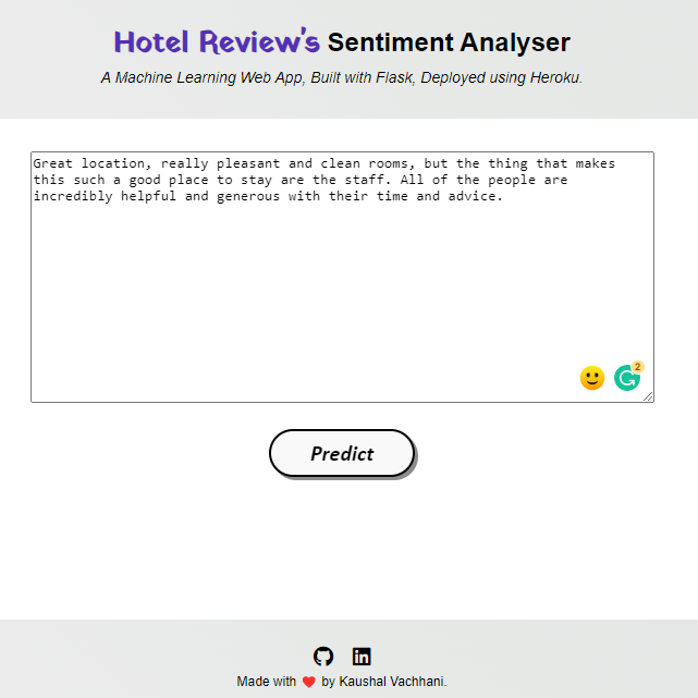 GitHub - KaushalVachhani/Hotel-Review-Sentiment-Analysis: This ...