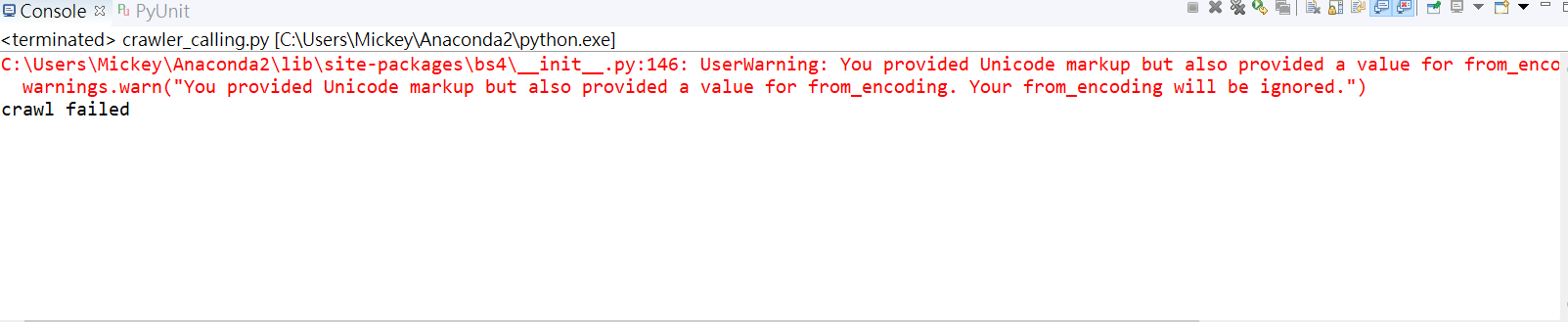 UserWarning: You provided Unicode markup but also provided a value for from_encoding. · Issue ...