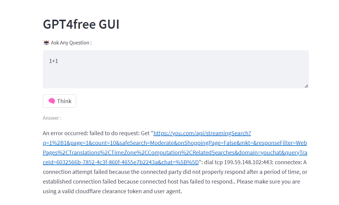 An error occurred: failed to do request · Issue #365 · xtekky/gpt4free · GitHub