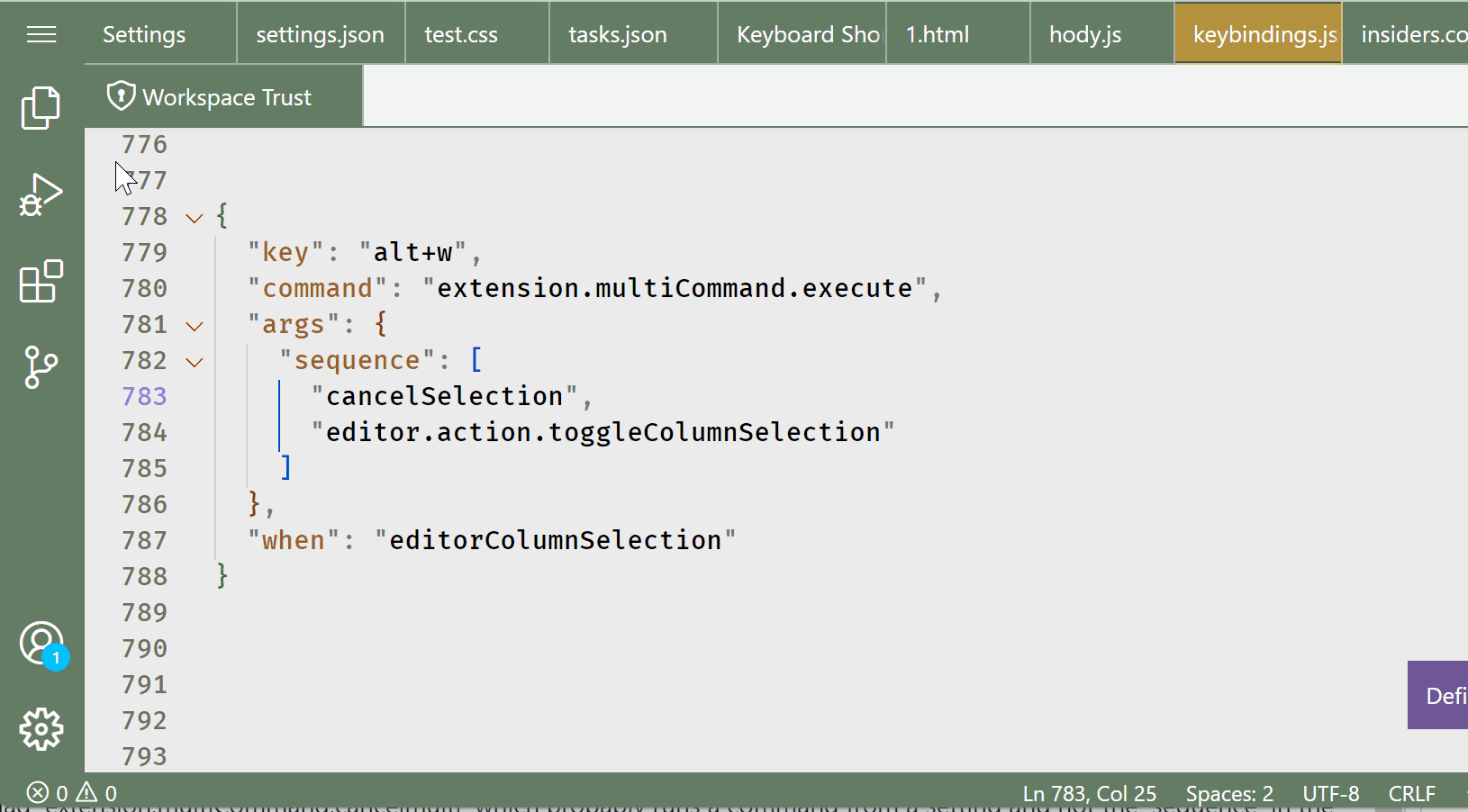 column selection status · Issue #141982 · microsoft/vscode · GitHub