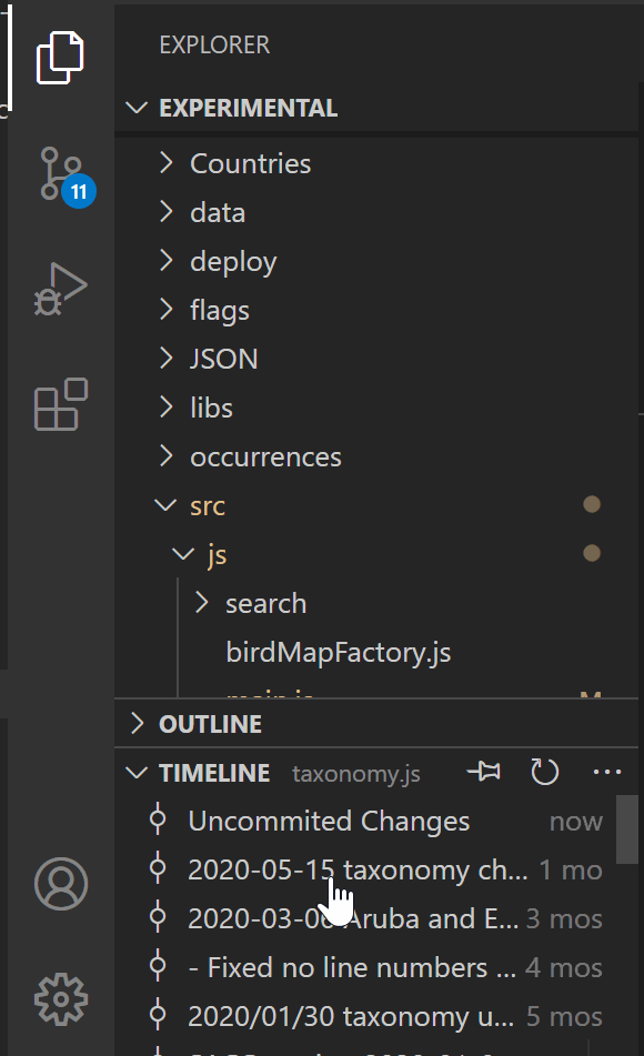'timeline' should be in 'Source Control' sidebar panel · Issue #101772 ...