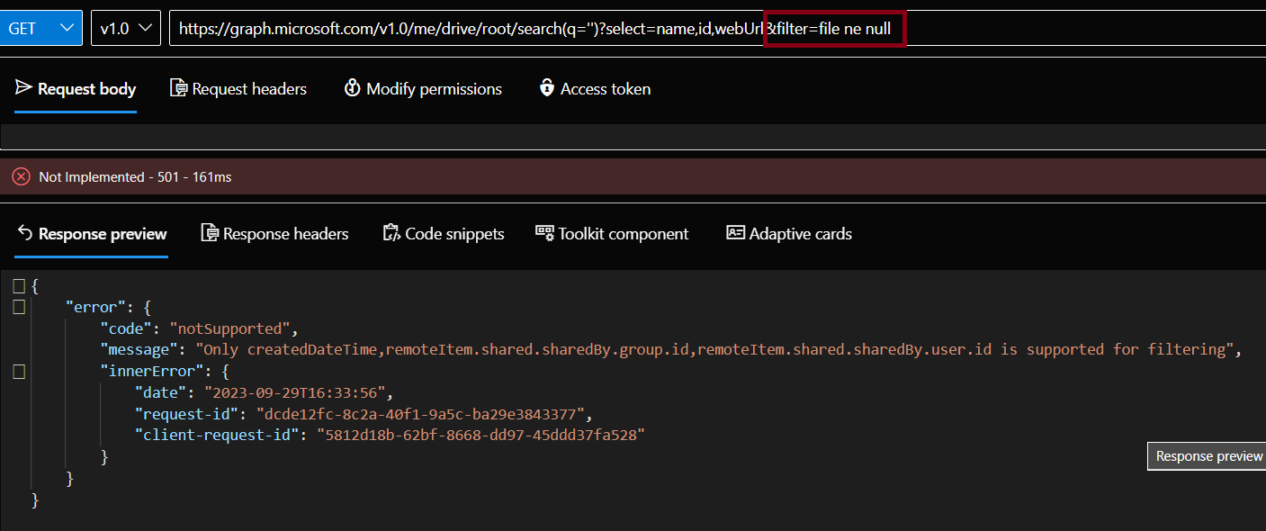 One drive search filter is not working for file and folder property · Issue #1733 · OneDrive ...