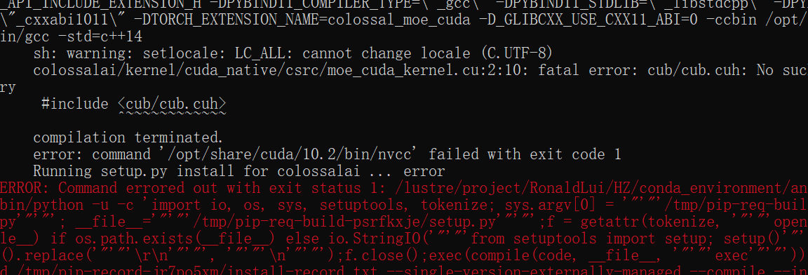 Bug Cuda Extension Build Failed With Cuda 102 · Issue 883 · Hpcaitechcolossalai · Github 