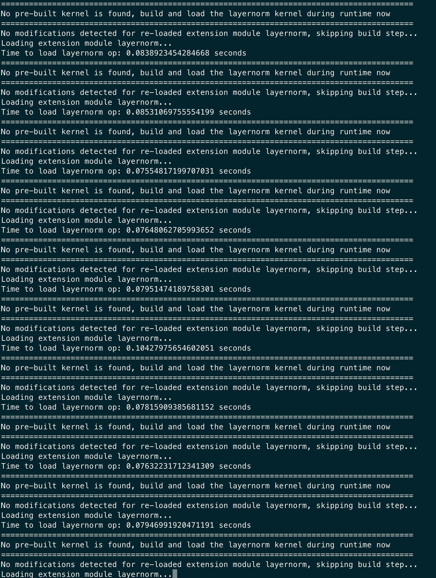 [BUG]: Kernel build is spamming the log · Issue #2548 · hpcaitech/ColossalAI · GitHub