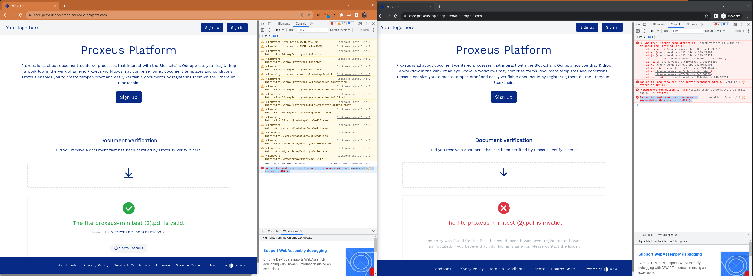 Verification does not work without wallet · Issue #315 · ProxeusApp/proxeus-core · GitHub