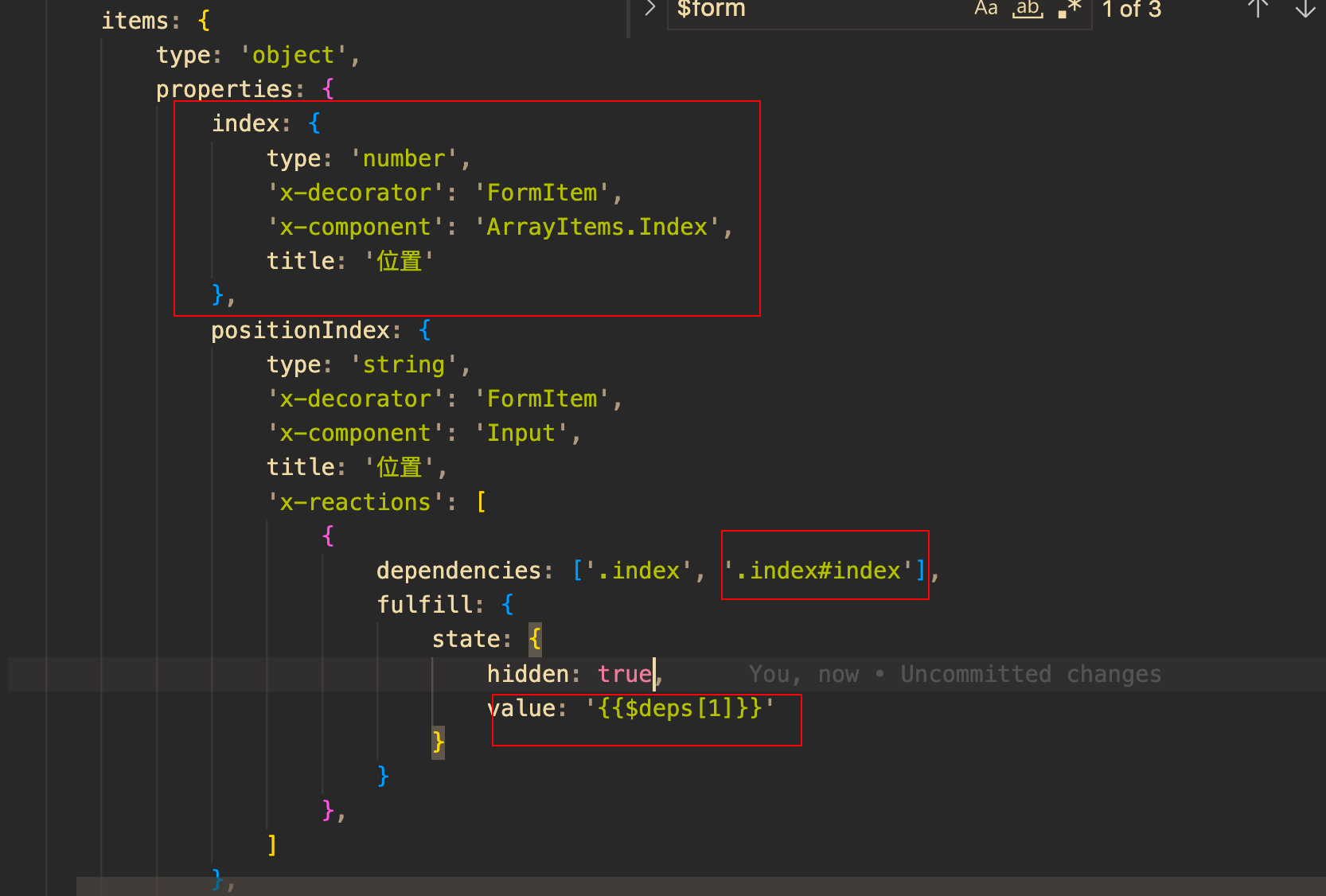 JSON schema 的 ArrayItems ，新增的每一行中怎么拿到index呢？ · alibaba formily · Discussion #2711 · GitHub