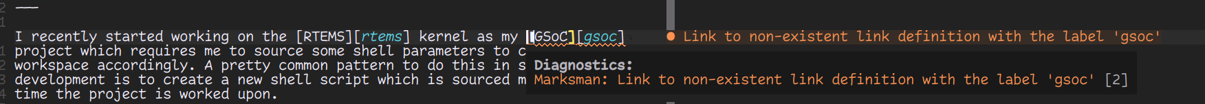 How do I mark a template token as a link? · Issue #220 · artempyanykh/marksman · GitHub
