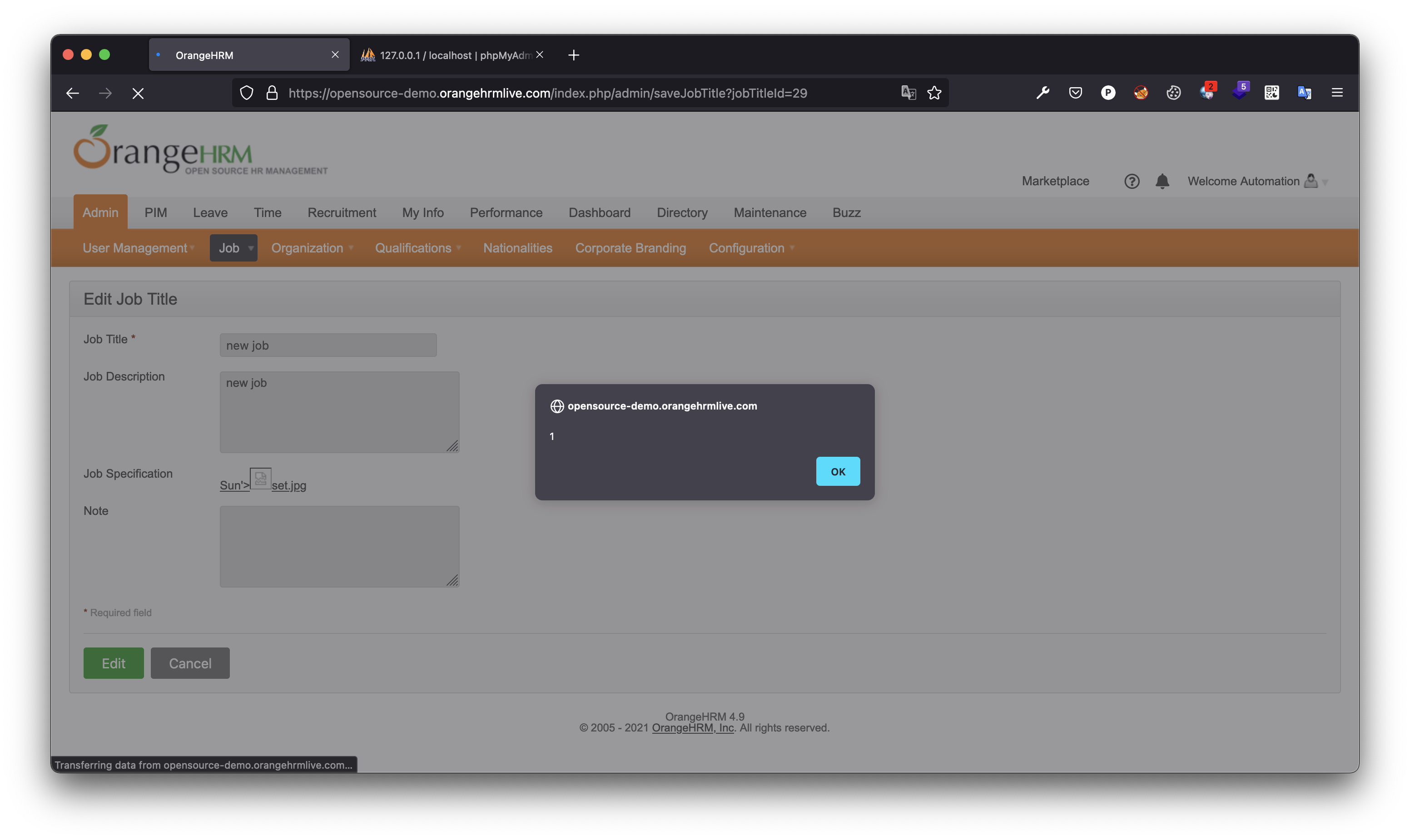 Stored XSS in FileName allows for arbitrary execution of JavaScript ...