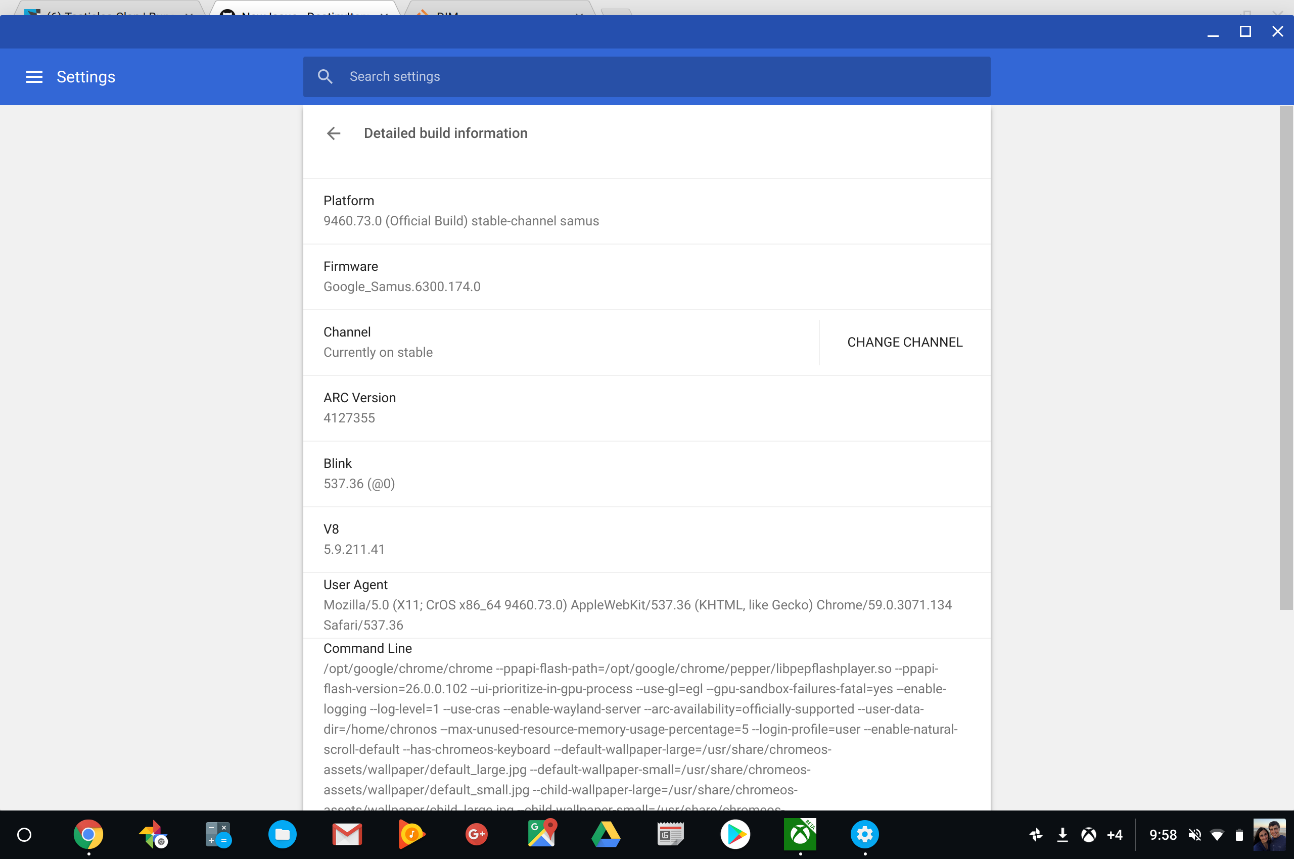 "Your browser is not supported by DIM" on Chromebook Pixel 2 laptop ...