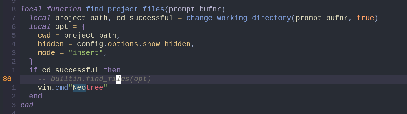 Prevent file_finder from opening on project selection? · Issue #134 · ahmedkhalf/project.nvim ...