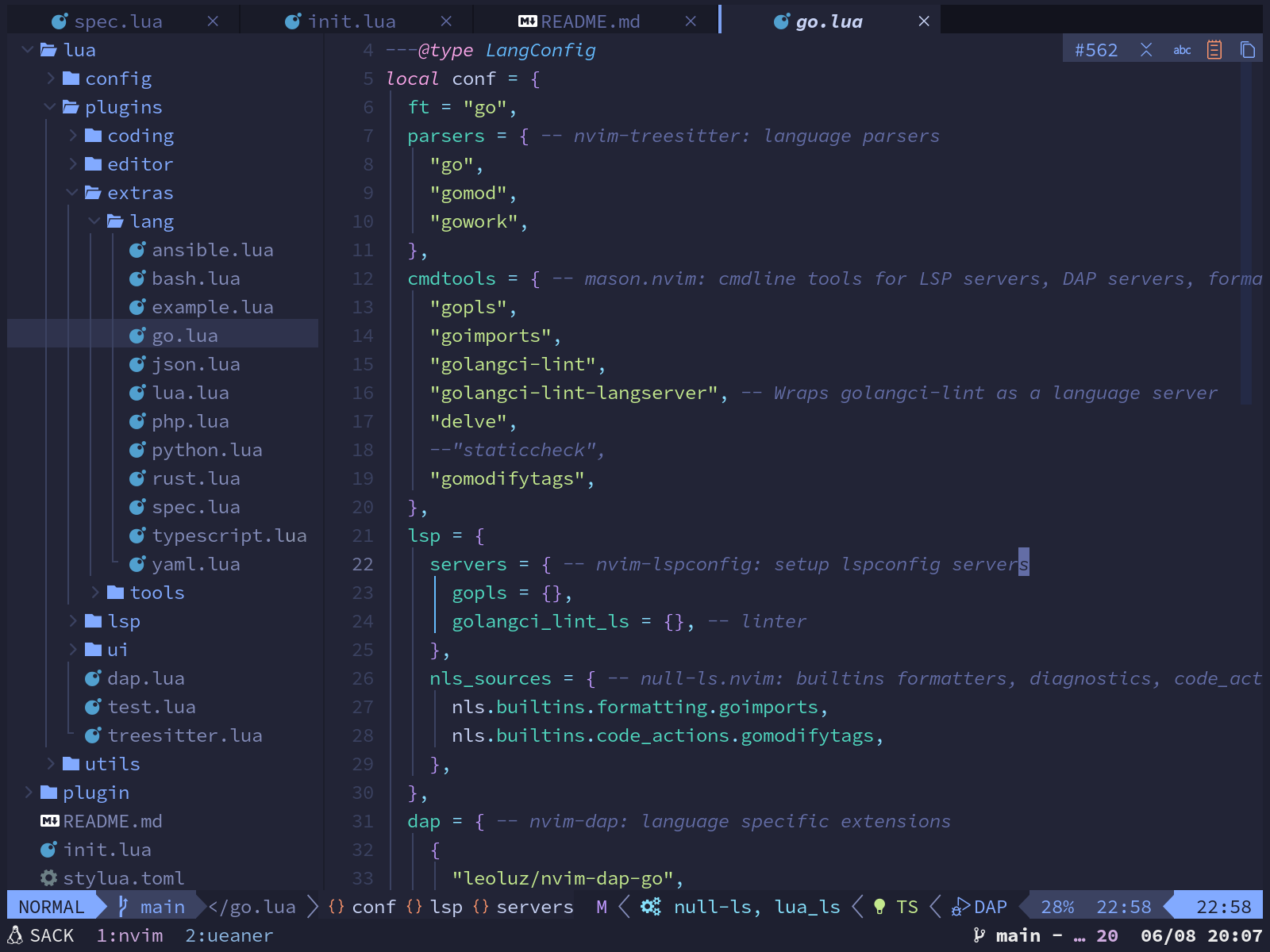 GitHub - ueaner/nvimrc: nvim configuration