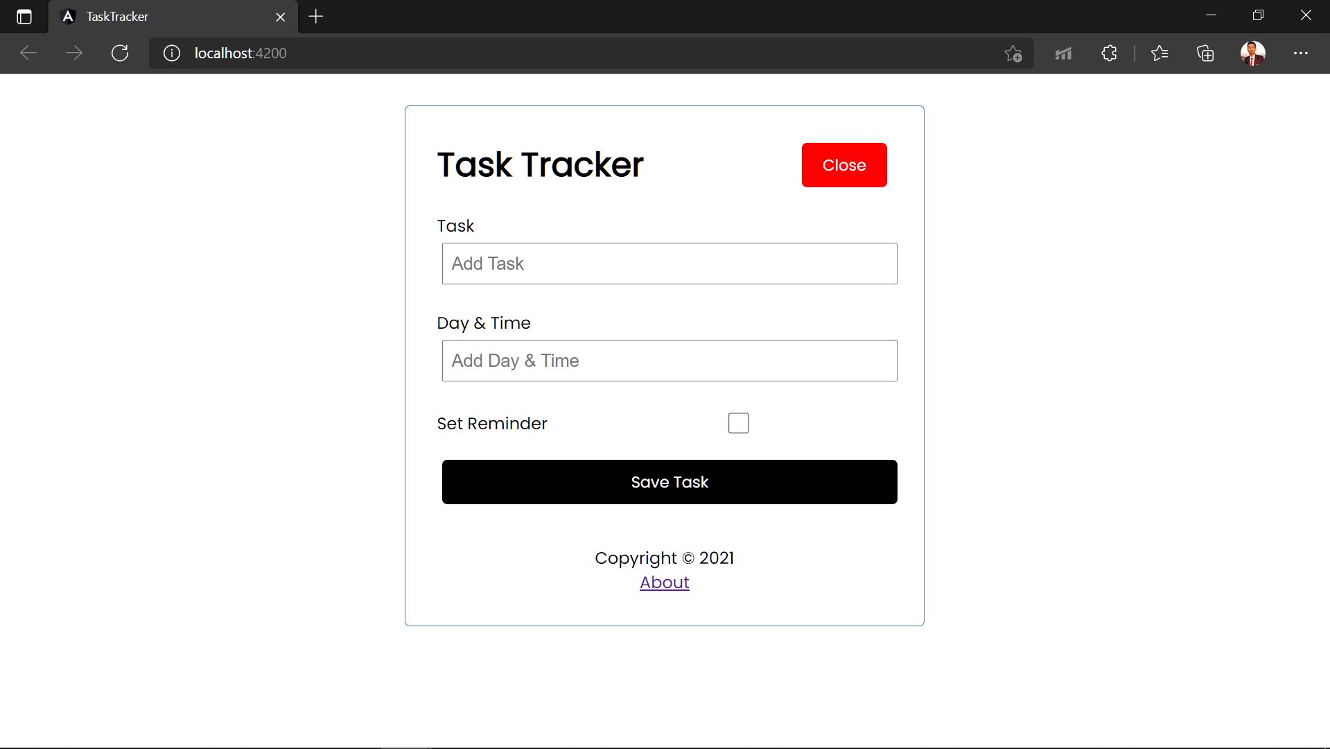 Github Avyaysinghtask Tracker Angular Simple Task Tracker Application In Angular