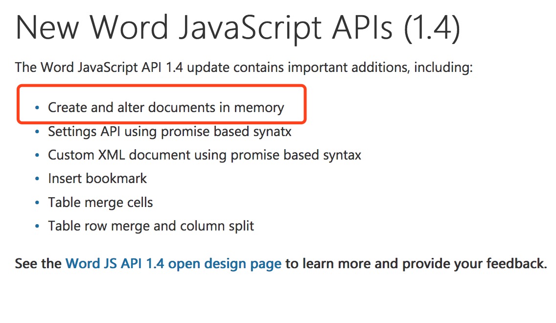 Openspec Application Createdocument · Issue 385 · Officedev Office Js Docs · Github