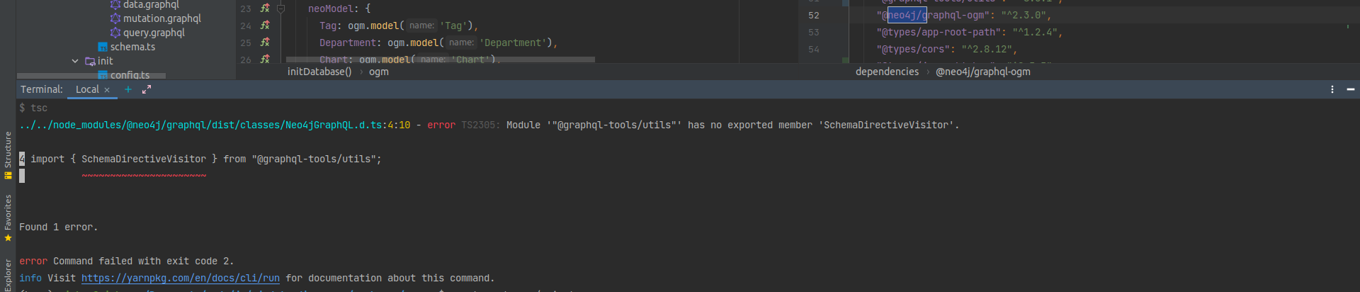 Module '"@graphql-tools/utils"' has no exported member 'SchemaDirectiveVisitor' · Issue #561 ...