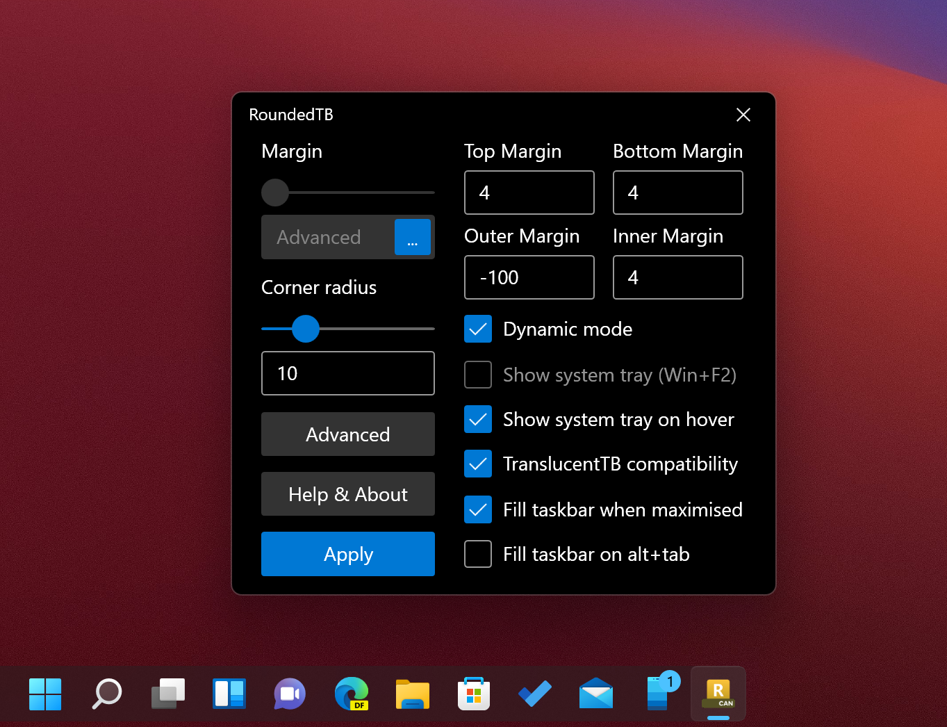 [Feature request] Add the option to change individual corner radiuses · Issue #129 · RoundedTB ...