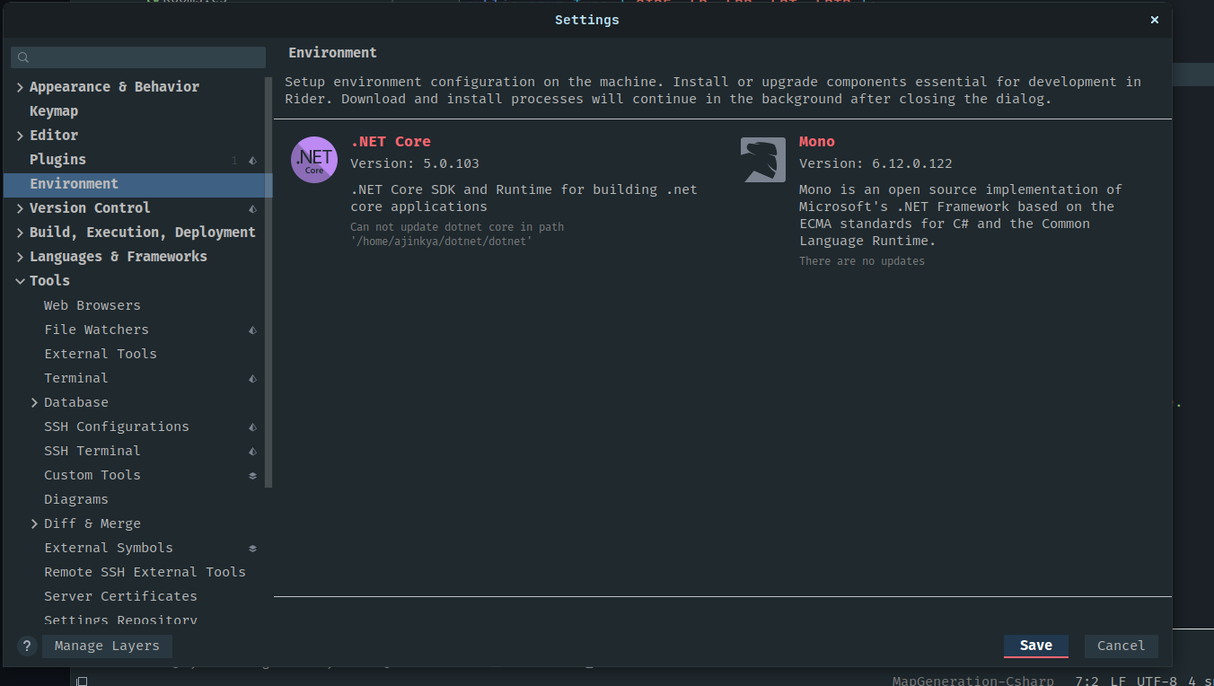 The SDK 'Microsoft.NET.Sdk' specified could not be found. .nuget/packages/godot.net.sdk/3.2.3 ...