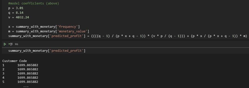 Conditional expected profit - same for all · Issue #406 · CamDavidsonPilon/lifetimes · GitHub