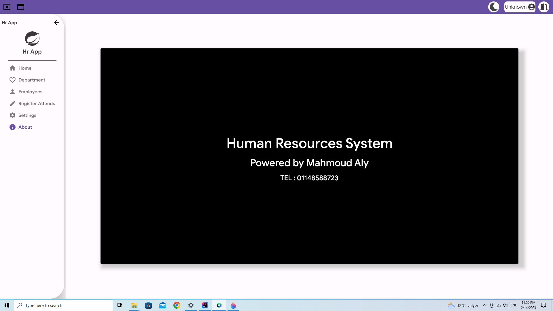 GitHub - m37moud/HRSystem: desktop application for human resource system