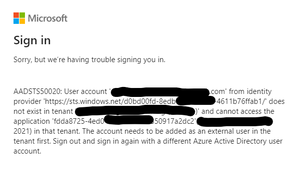 Unable to login from external AAD account · Issue #1738 · microsoft ...