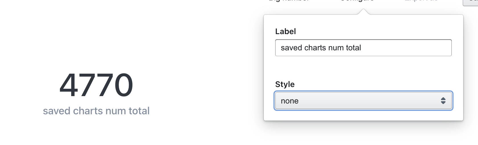 Regression: We can select style for Bignumber charts with Date metrics · Issue #2056 · lightdash ...