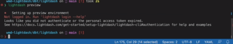 Missing instructions on how to authenticate in CLI · Issue #2864 · lightdash/lightdash · GitHub