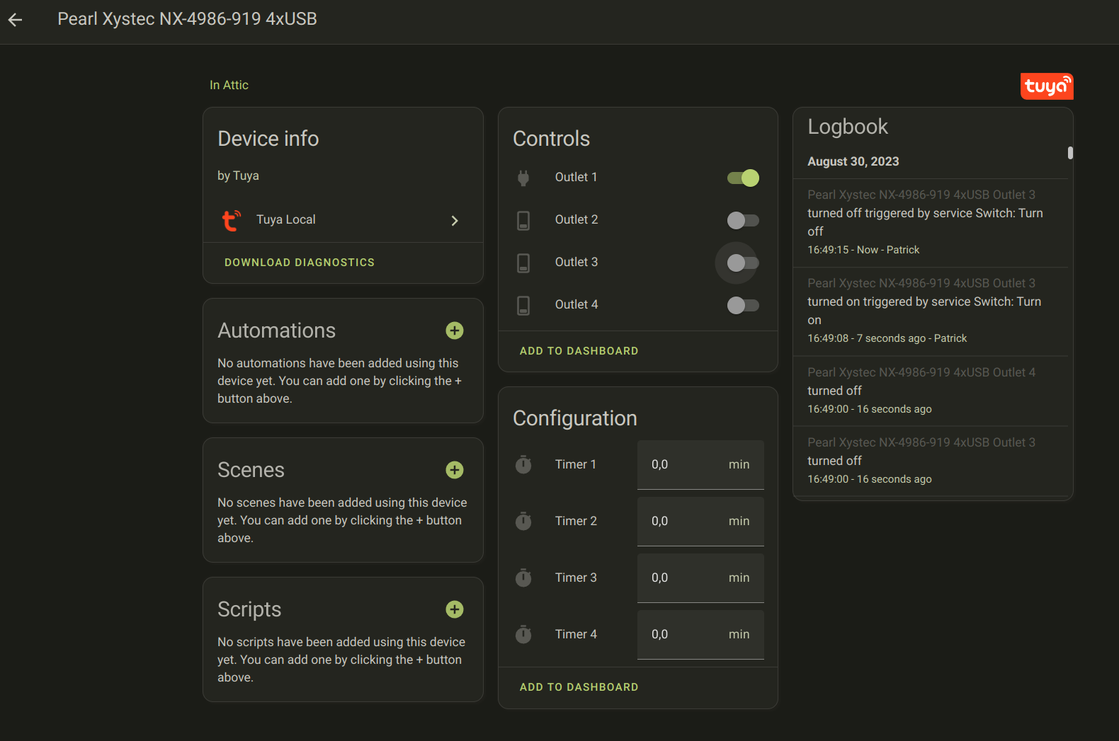 Request support for PEARL Xystec NX-4986-919 WLAN-USB-3.0-Hub · Issue #1031 · make-all/tuya ...
