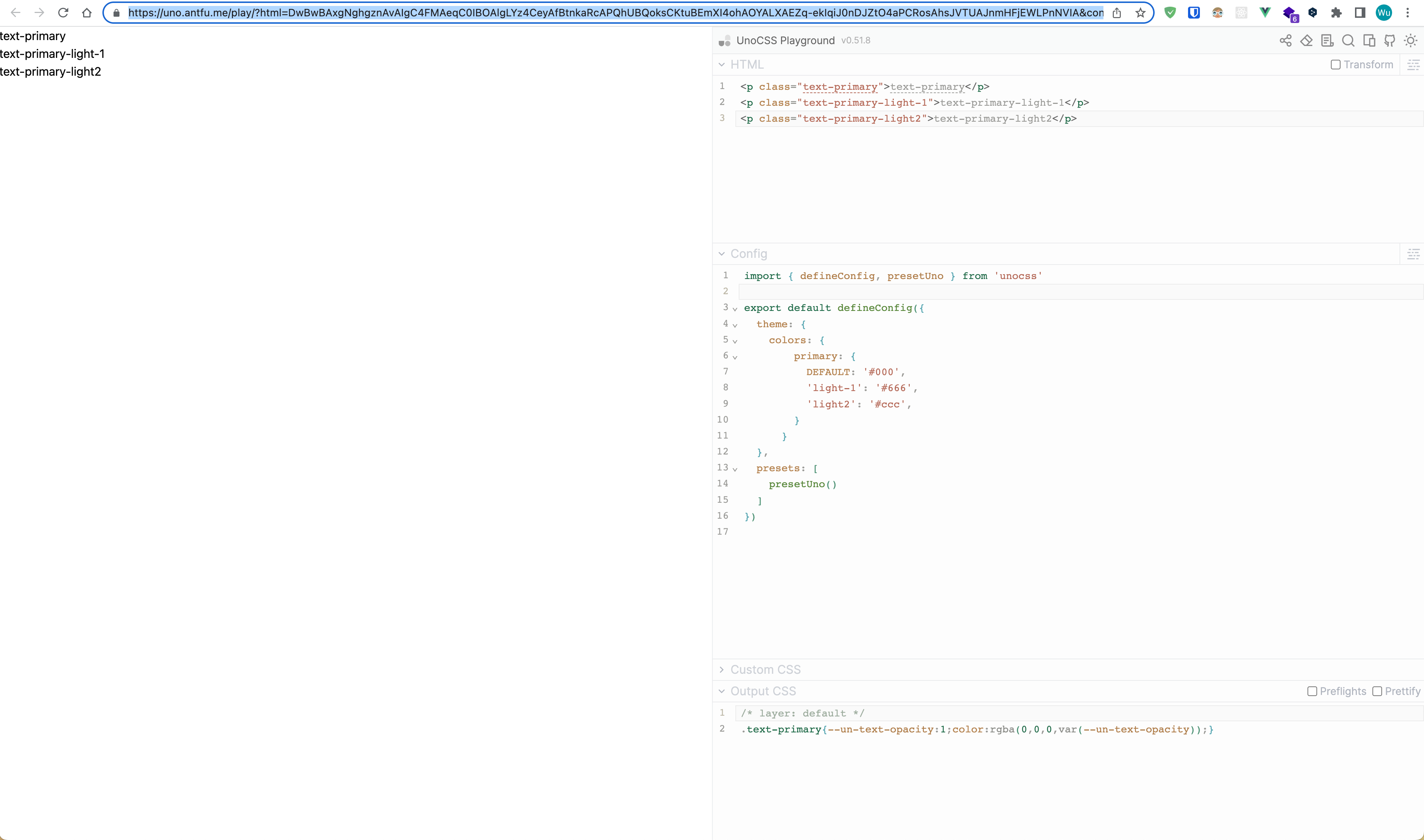 Unocss Preset Uno Colors Parsing Problem · Issue 2537 · Unocss Unocss · Github