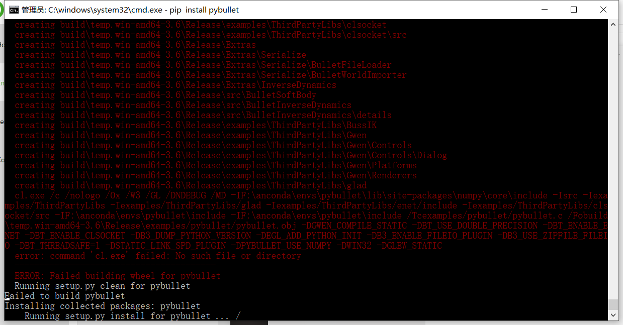 Can't install pybullet on Windows 10 · Issue #2666 · bulletphysics/bullet3 · GitHub