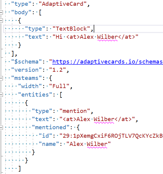 Full width adaptive cards that have @mentions · Issue #3782 · MicrosoftDocs/msteams-docs · GitHub