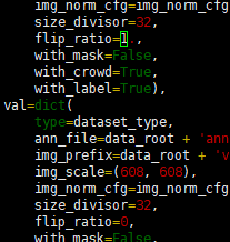 help! anyone could tell me where is the data-train-flip func in mmdet ...