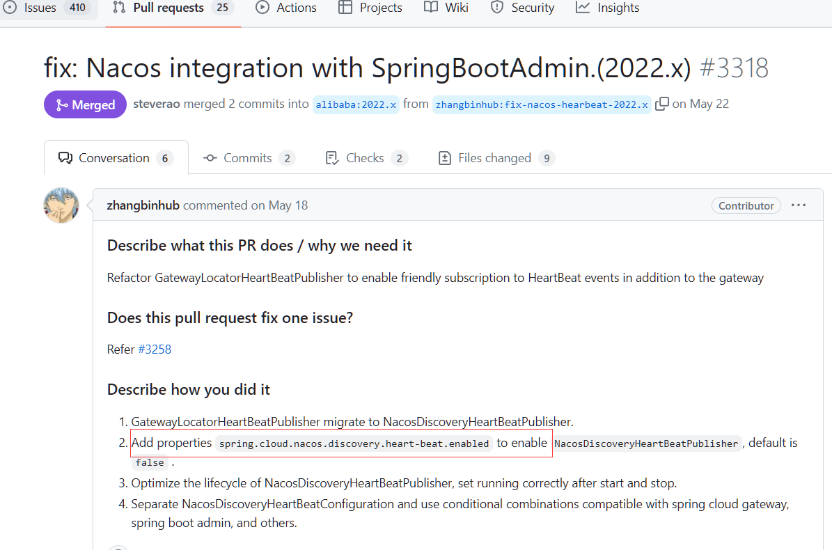 Unable to dynamically refresh issue using a nacos instance · Issue #2561 · codecentric/spring ...