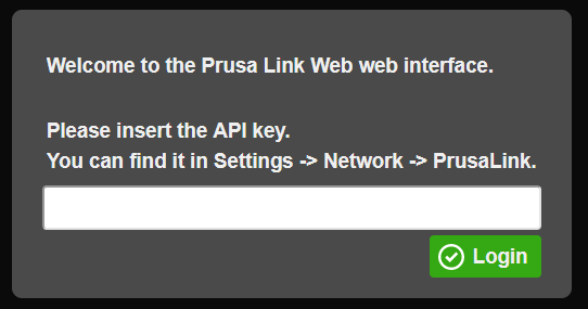 [ENHANCEMENT] Allow password manager to fill API key field on Prusa ...