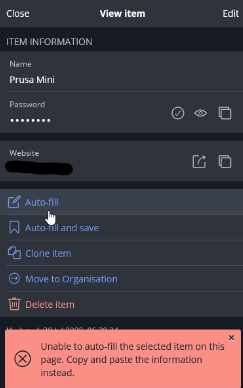 [ENHANCEMENT] Allow password manager to fill API key field on Prusa ...