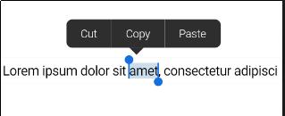 Cut/Copy/Paste popup overlaps text selection handles in TextFormField · Issue #18112 · flutter ...