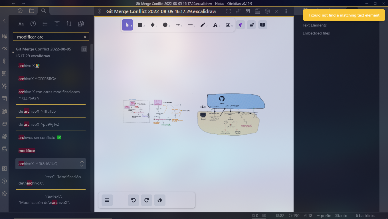 Link to elements from the search bar displays "I could not find a matching text element" · Issue ...
