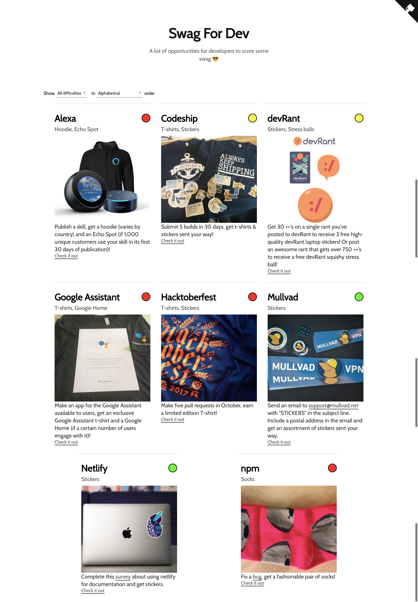Design the website · Issue #52 · swapagarwal/swag-for-dev · GitHub