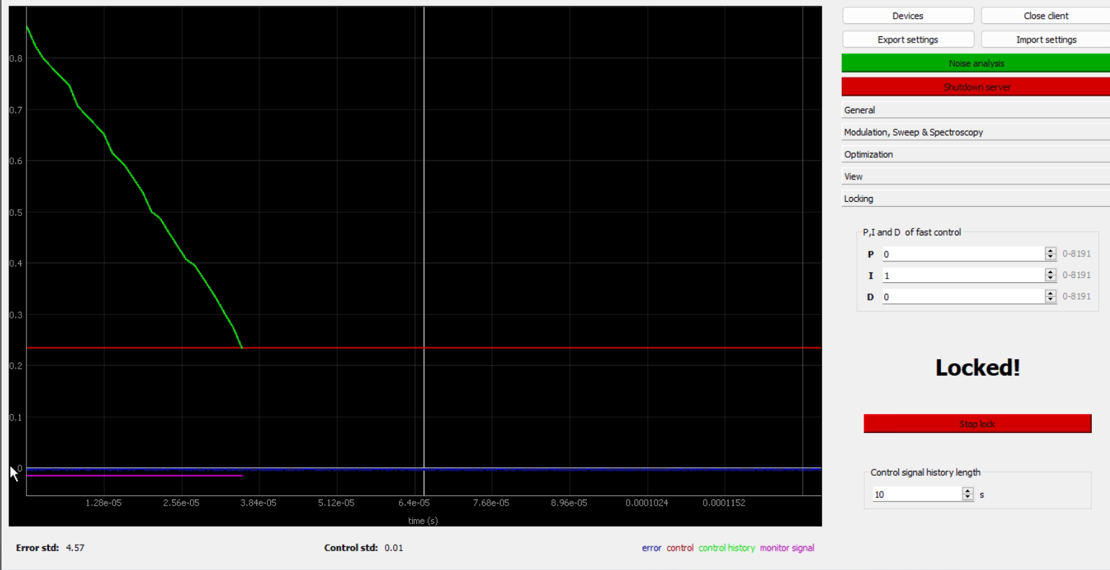 No signal offset in Fast Mode (PID-only Mode) · Issue #345 · linien-org/linien · GitHub