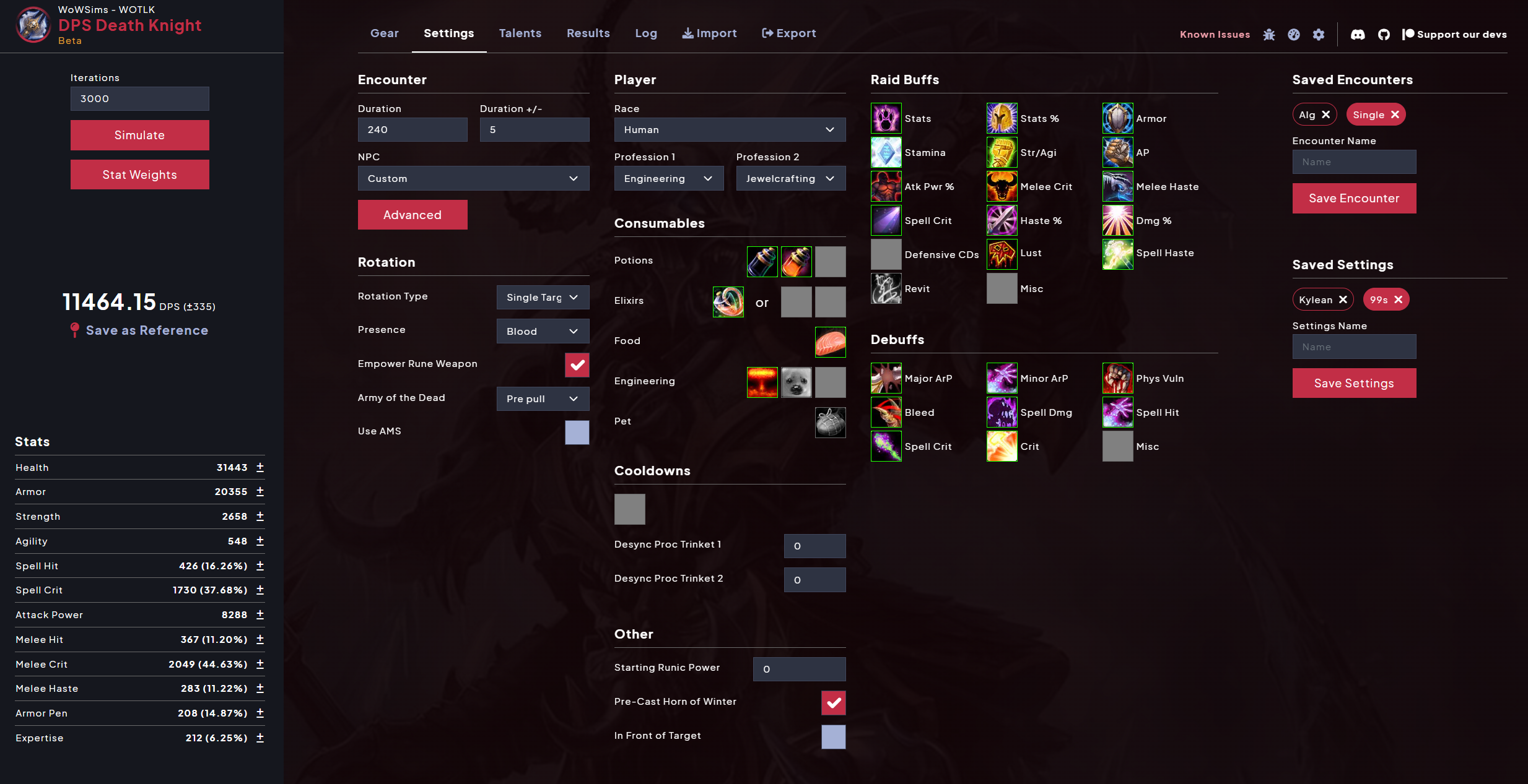 Death Knight Necrosis Talent Auto Attack Crit/Glance % · Issue #3094 · wowsims/wotlk · GitHub