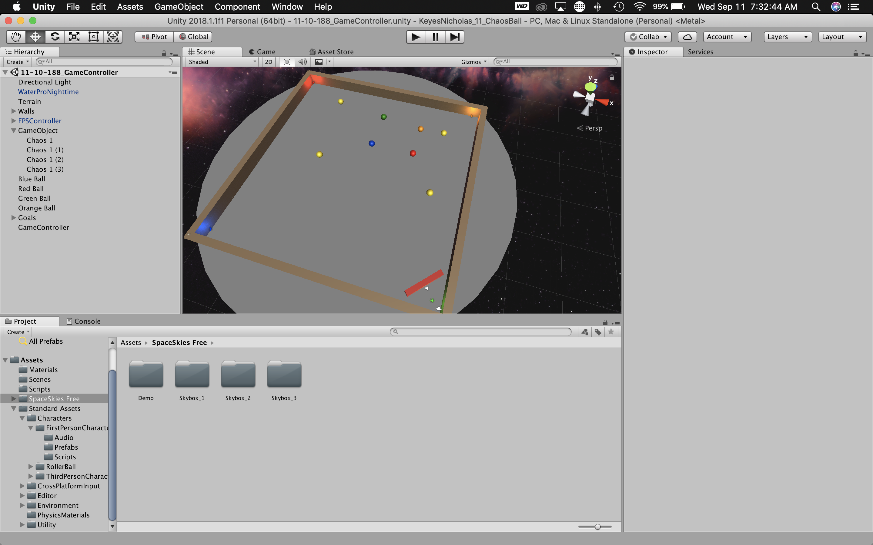 GitHub - nbkeyes/ChaosBall-: The goal of this game is to basically get ...