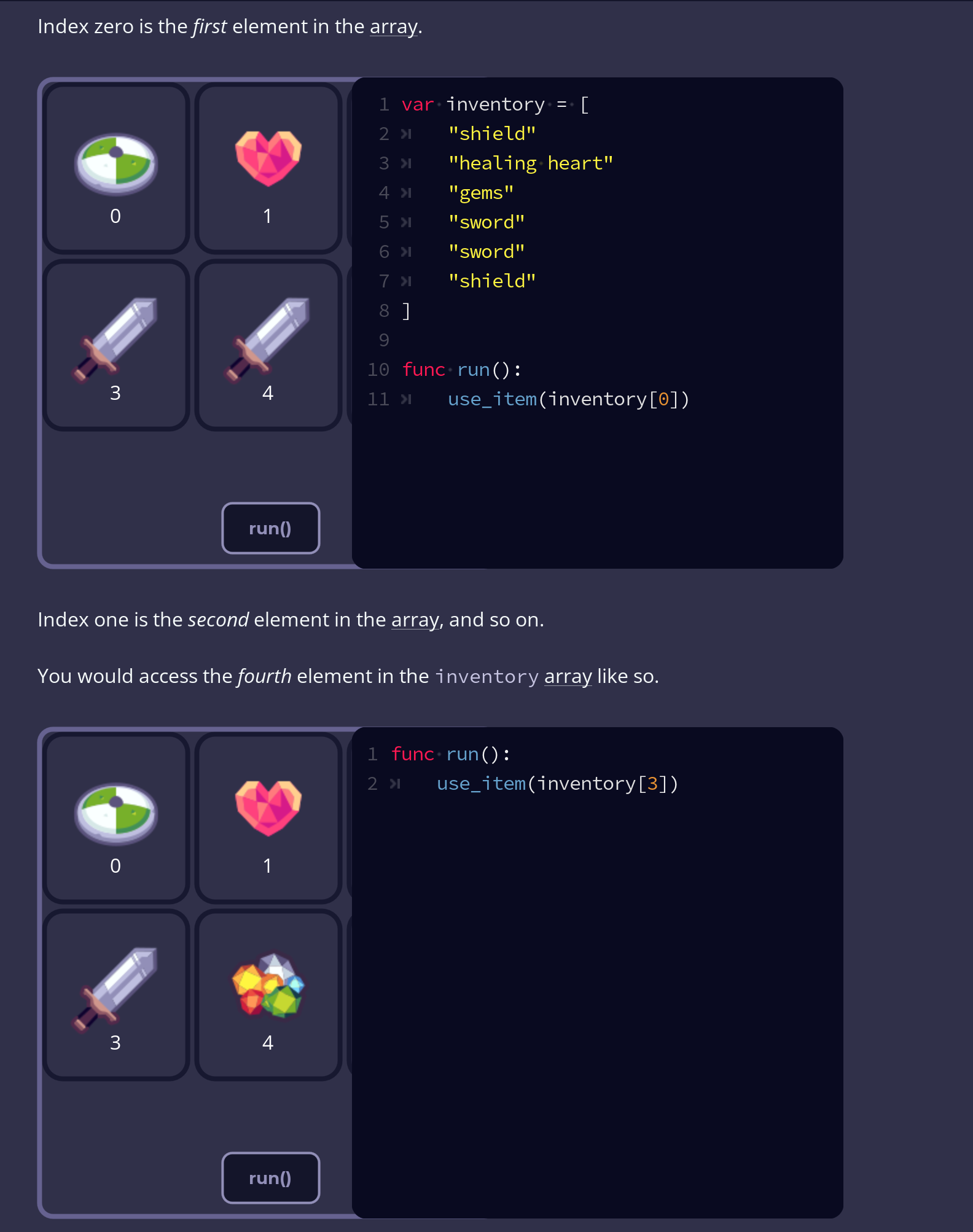 Hidden Inventory Items in Lesson 24 with text at minimum size · Issue #816 · GDQuest/learn ...