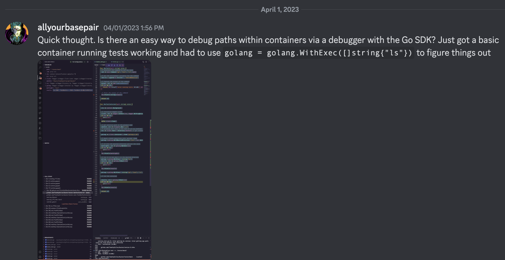 Interactive debugger · Issue #4463 · dagger/dagger · GitHub