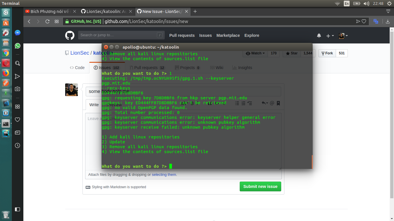 some body help me · Issue #139 · LionSec/katoolin · GitHub
