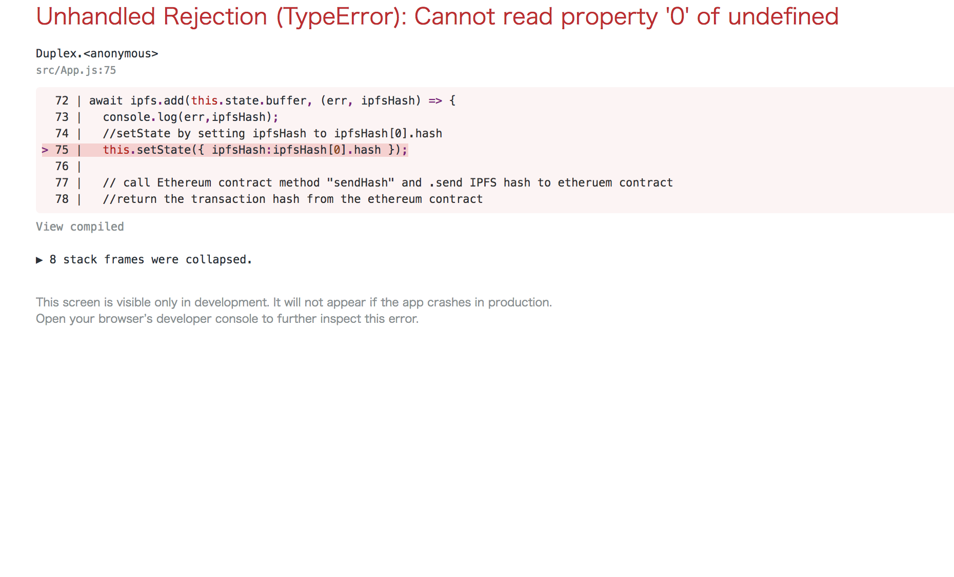 Error When Trying To Add A File Into Ipfs From A Js App · Issue 133 · Infurainfura · Github