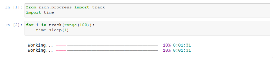 [bug] Progress Bars Always Displayed Twice In Jupyter Notebooks · Issue 2856 · Textualize Rich