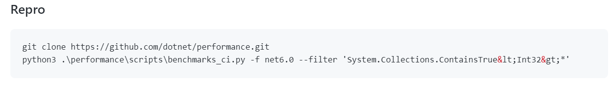 Make Repro Recipes Correct For Mono Scenarios · Issue 2734 · Dotnetperformance · Github