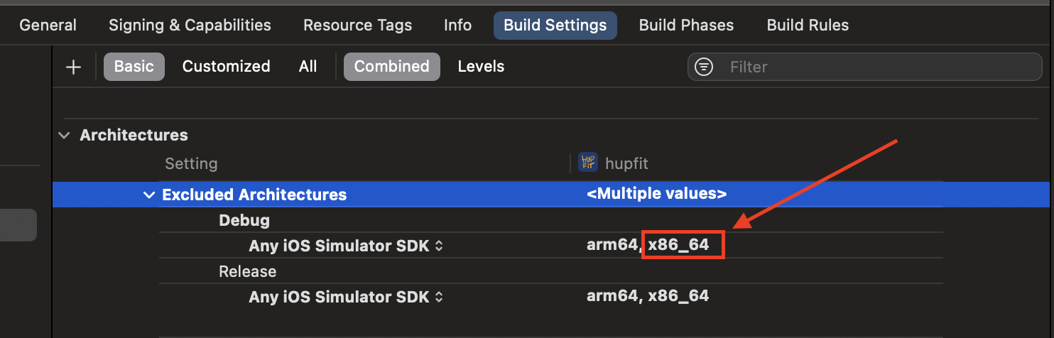 iOS build failed after upgrading to sdk 44(x86_64-apple-ios-simulator ...