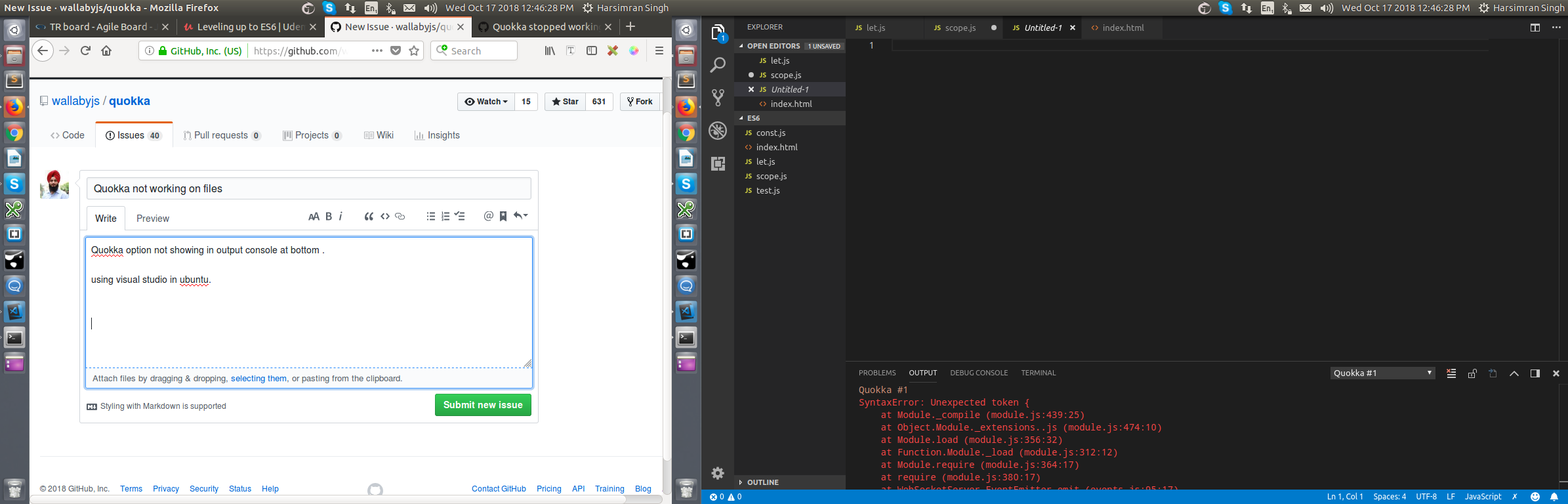 Quokka not working on files · Issue #272 · wallabyjs/quokka · GitHub
