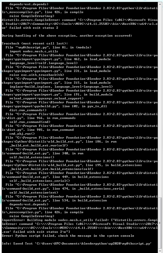 Can not call cython .pyx after installation cython · Issue #1474 · JacquesLucke/animation_nodes ...